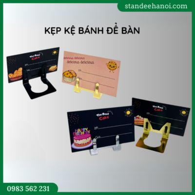Kẹp kệ bánh lớn, kẹp kệ bánh để bàn - Standee, Standy, Quầy bán hàng ...