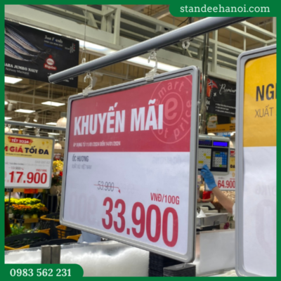 Móc treo khung bảng giá siêu thị - Standee, Standy, Quầy bán hàng lưu ...