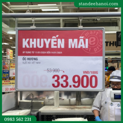 Móc treo khung bảng giá siêu thị - Standee, Standy, Quầy bán hàng lưu ...
